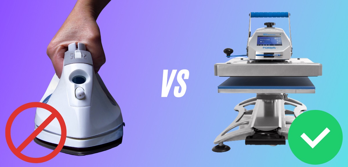 Can You Use an Iron Instead of a Heat Press